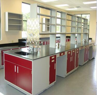 All Steel Lab Bench(Sidelined & Central) Laboratory furniture/lab work ...