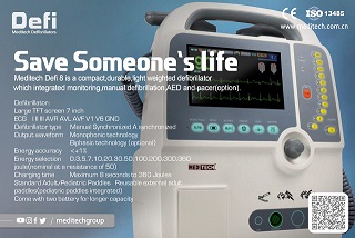 Meditech DEFI8 defibrillator with ECG , PR and Spo2,Meditech Equipment ...