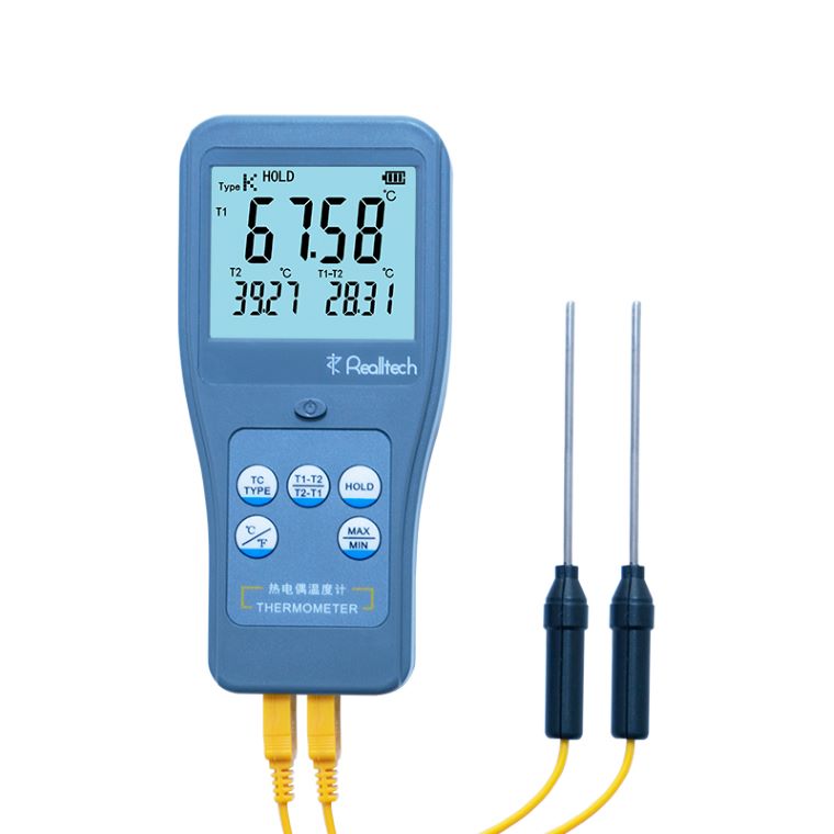 RTM1102 Dual-Channel Thermocouple Thermometer K/J/E/T/R/S/N-type,REALLTECH_specification/price ...