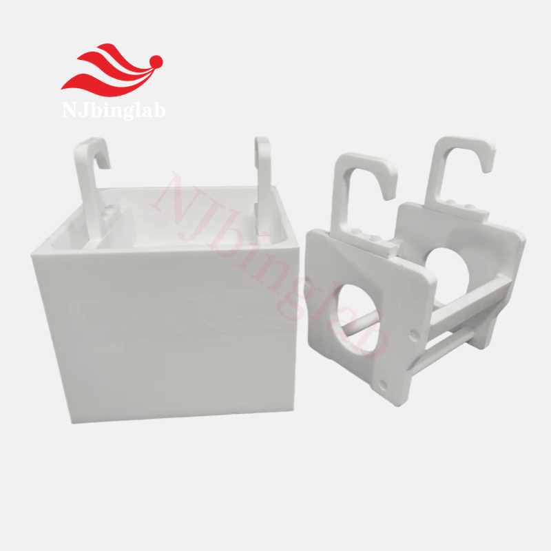 NJbinglab PTFE 166mm wafer cassette with acid tank for Wet Etch ...