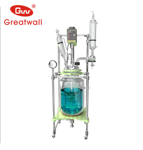 Chemical Mixing Equipment GR-30L Cylindrical Glass Reactor,Zhengzhou ...