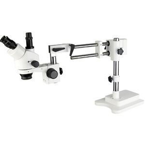 Trinocular Zoom Stereo Boom Stand Microscope/double arms dissecting ...