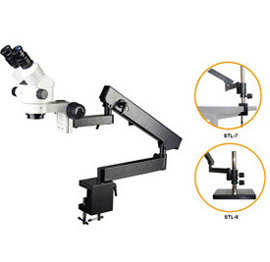 Boom Stand Flexible Arm Articulated Stereo Zoom Microscope/Articulating ...