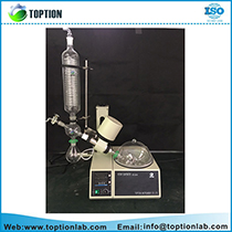 RE-52AA 1L China manufacturer automatic oil extraction machine glass rotary evaporator,TOPTION ...